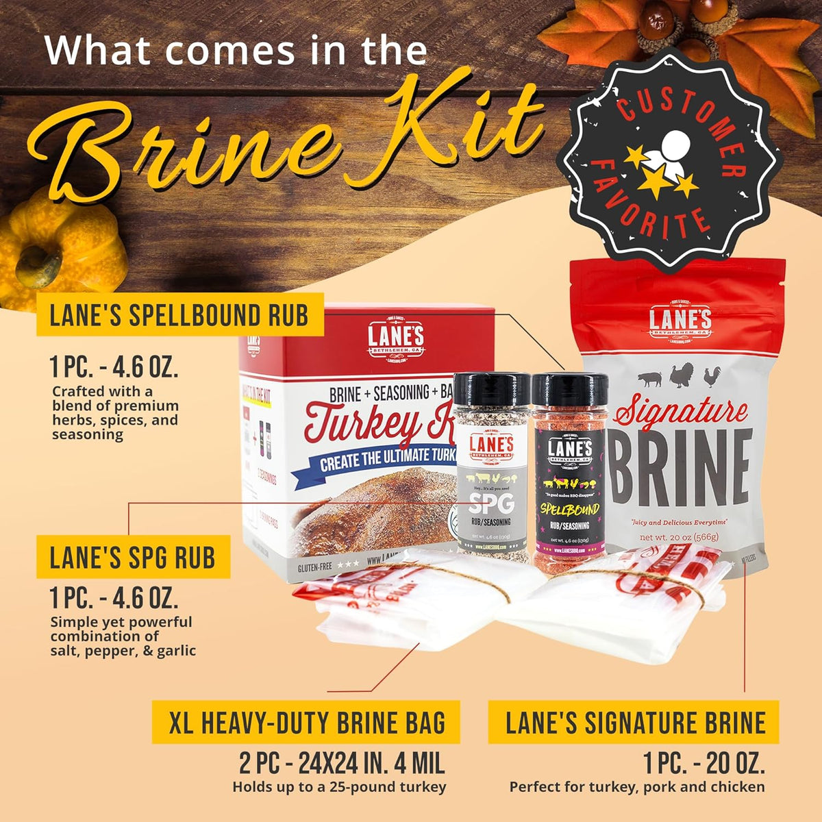 Lane's Ultimate Turkey Brine Kit w/ Bag | Best-Selling Turkey Brine
