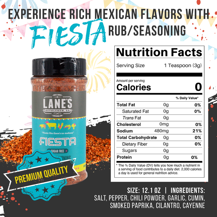 Fiesta Rub – Southwest Taco & Fajita Seasoning | Gluten-Free, Keto