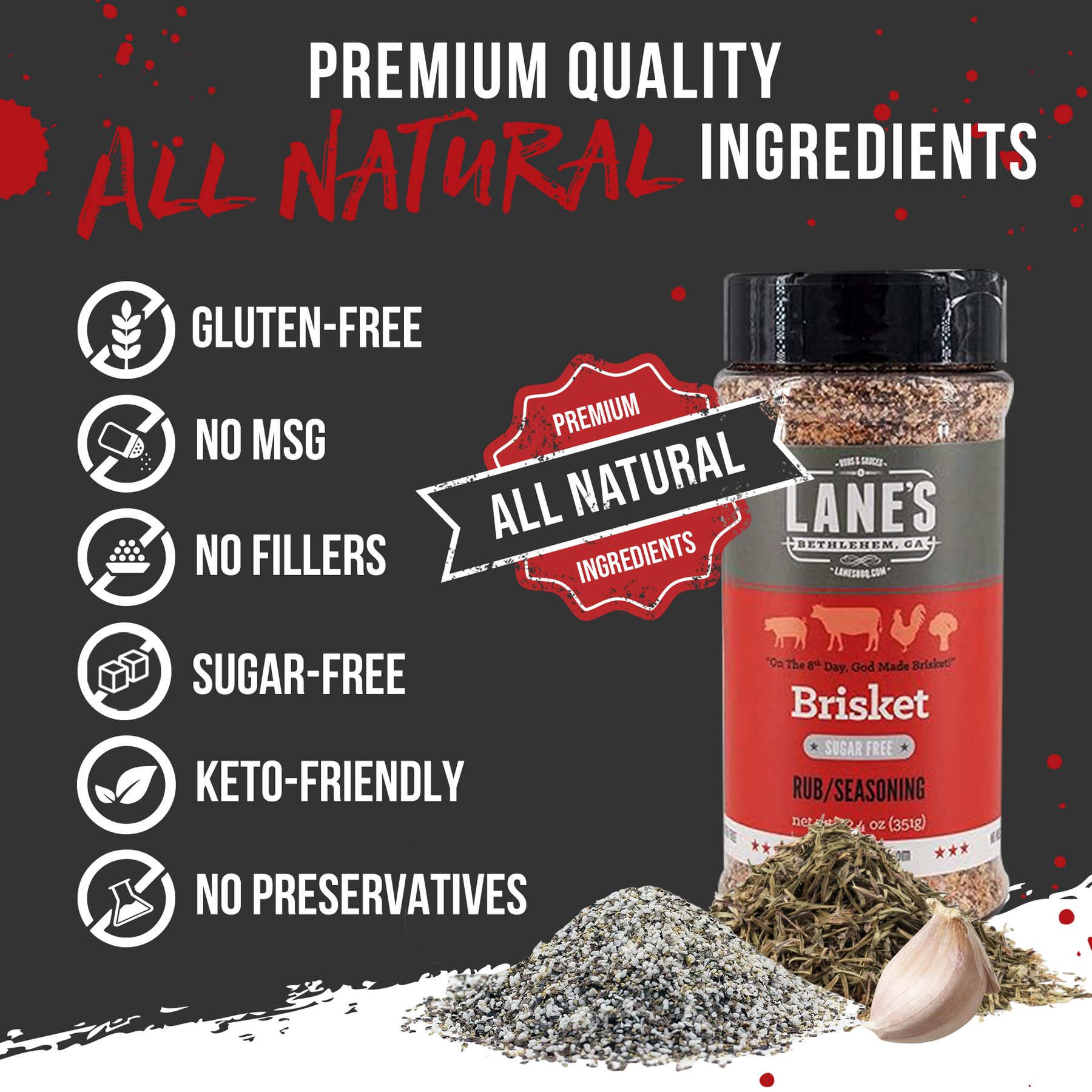 Best Brisket Rub | Beef Brisket Seasoning | Lane’s BBQ