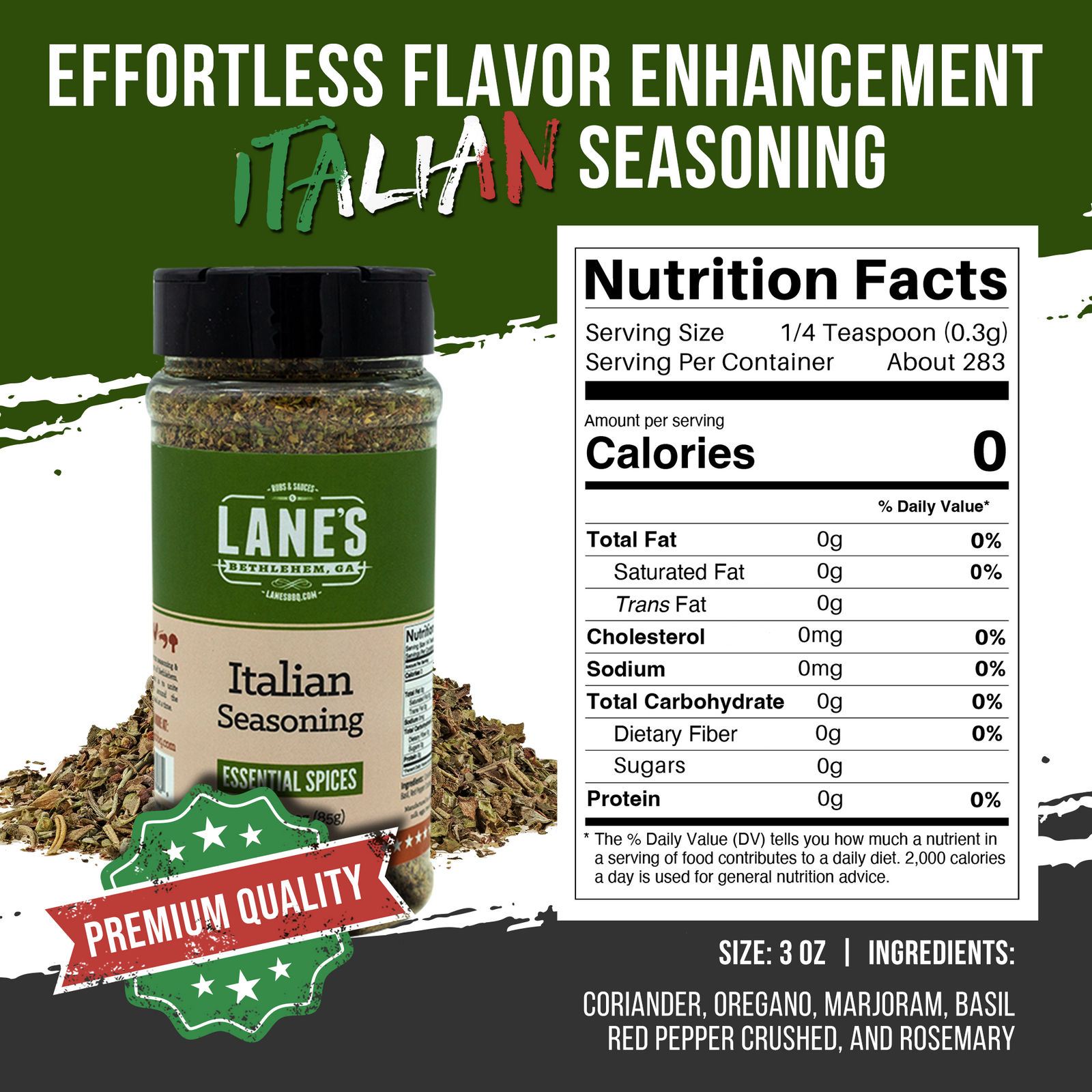 Lane's Italian Seasoning | Pantry Spices