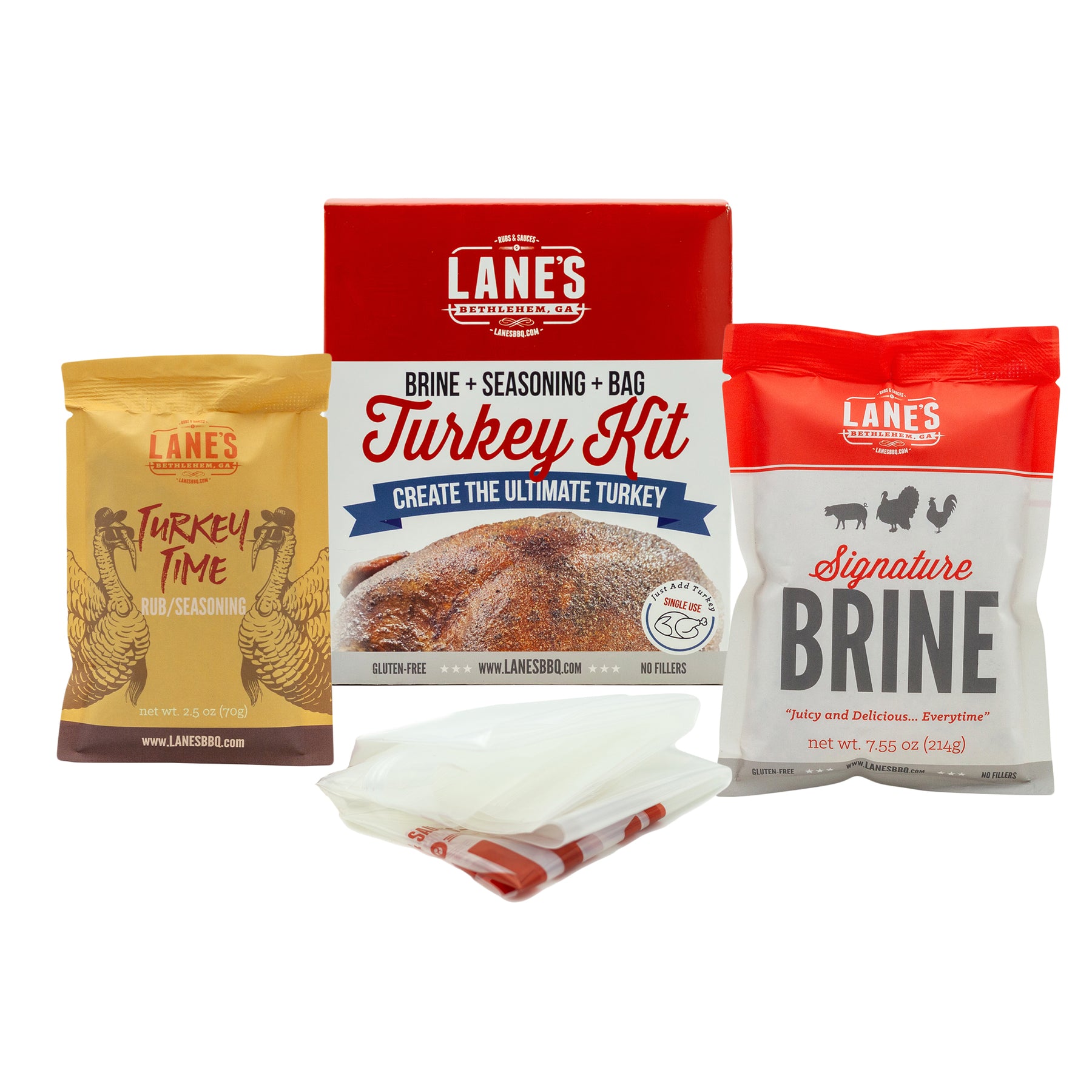 Lane's Turkey Brine Kit w/ Bag | Single-Use Turkey Kit