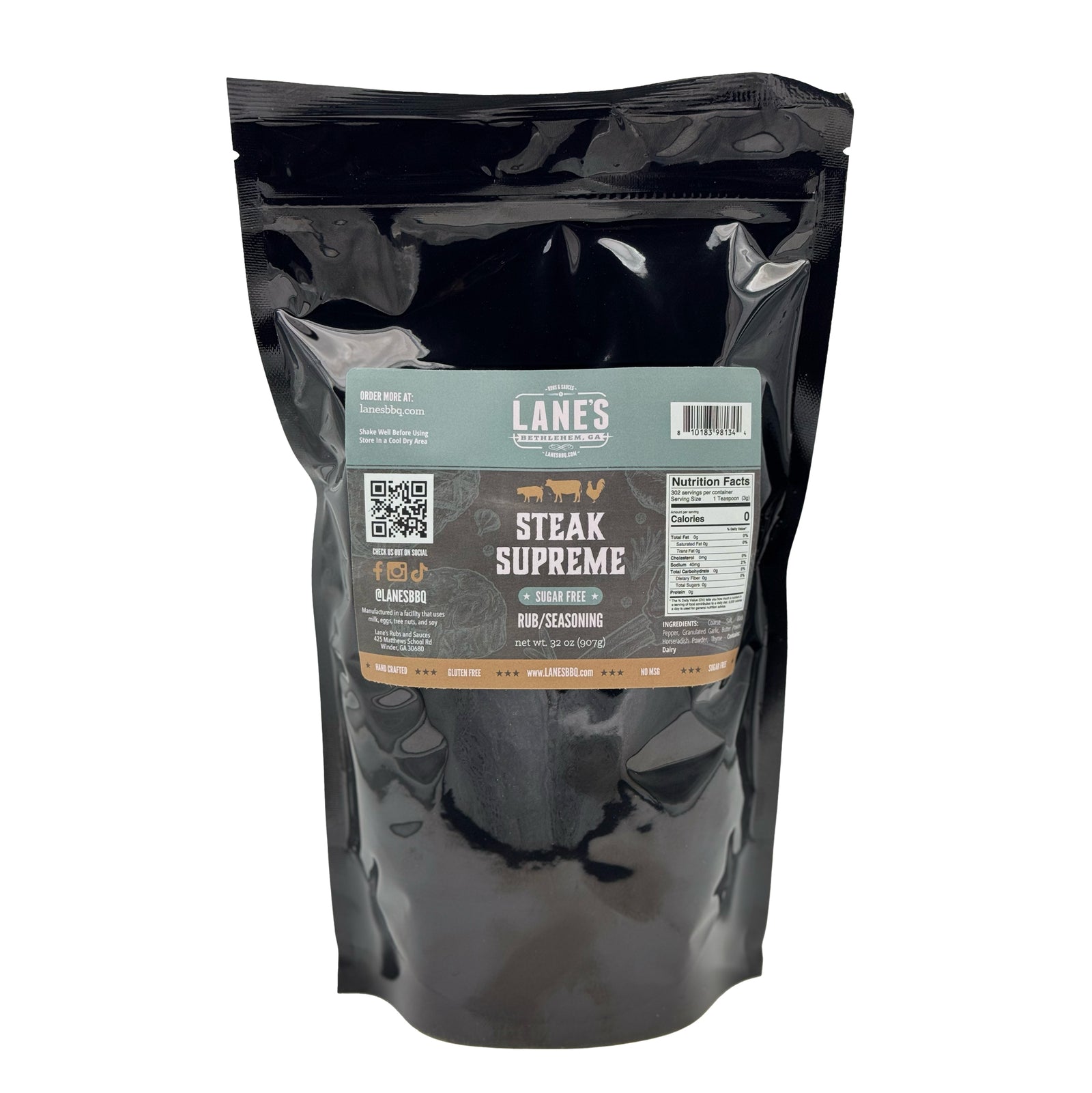 Steak Supreme Rub | Bold Steakhouse Flavor | Lane’s BBQ