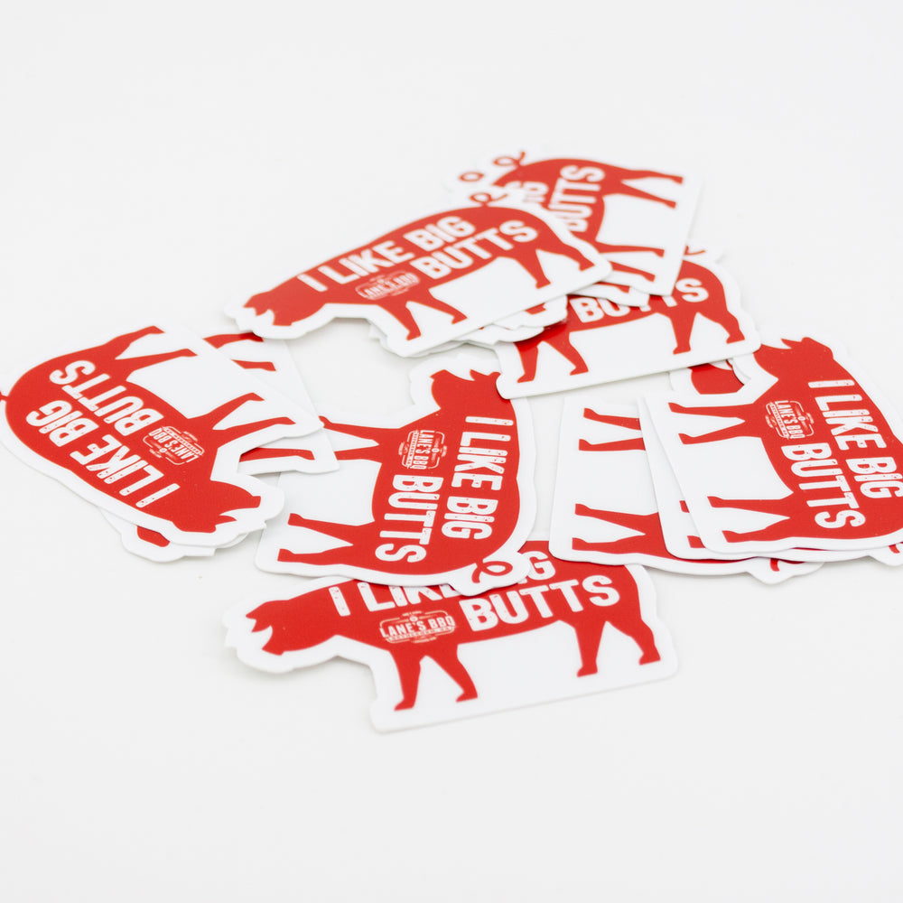 I Like Big Butts 3 inch Sticker