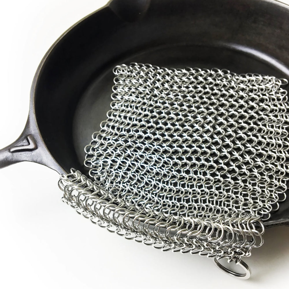 Cast Iron Cleaner Chain Mail Scrubber
