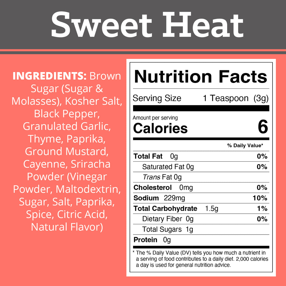 Sweet Heat Rub | All Natural | Wings | Ribs | Seasoning